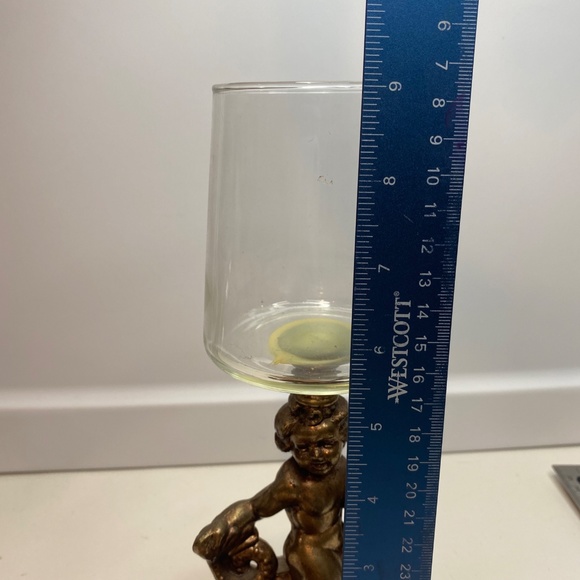 Accents | Vintage Kintaro Boy Riding Koi Fish Vanity Figurine Glass And ...